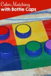 Color Matching with Bottle Caps - Simple Fun for Kids
