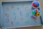 Magnetic Letter Matching - Simple Fun for Kids