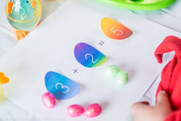 Preschool Addition Game with Chicks and Eggs