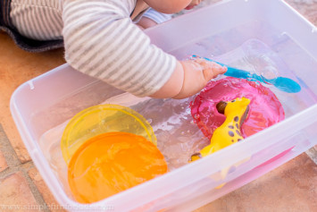 Water Sensory Bin for Babies - Simple Fun for Kids