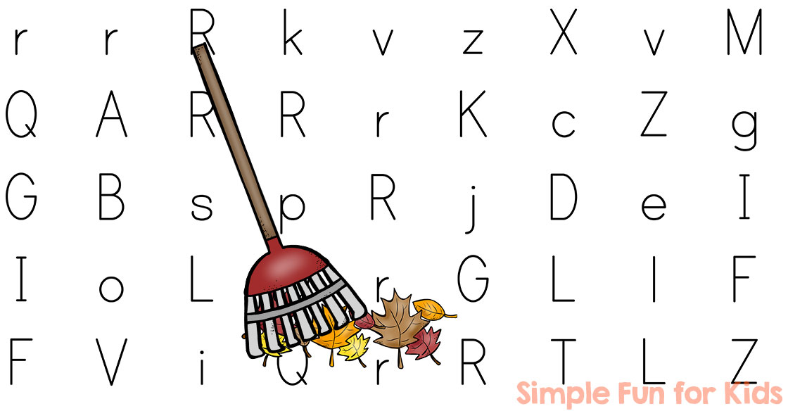 Letter R Maze - Simple Fun for Kids