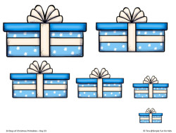 Christmas Countdown Day 23: Christmas Gift Size Sort - Simple Fun for Kids