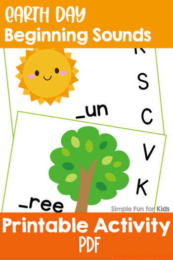 Earth Day Beginning Sound Clip Cards - Simple Fun for Kids