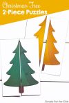 Day 13: Christmas Tree 2-Piece Puzzles - Simple Fun for Kids
