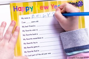 Happy New Year Survey for Kids - Simple Fun for Kids