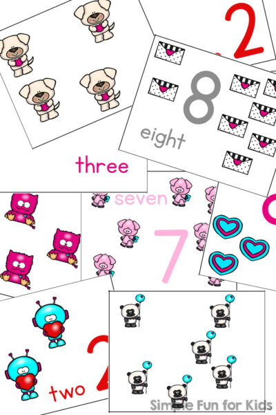 Valentine's Day Counting Memory Game for Preschoolers - Simple Fun for Kids