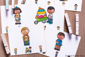 Easter Kids Matching Clip Cards - Simple Fun for Kids