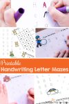 Printable Handwriting Letter Mazes for Kids - Simple Fun for Kids
