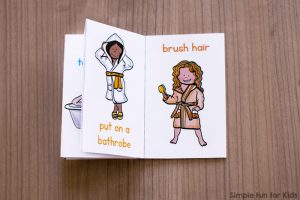 Things to Do in the Bathroom Mini Folding Book - Simple Fun for Kids