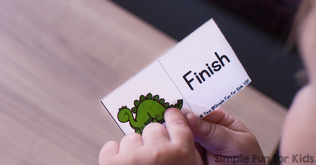 Dinosaur Counting Dominoes - Simple Fun for Kids