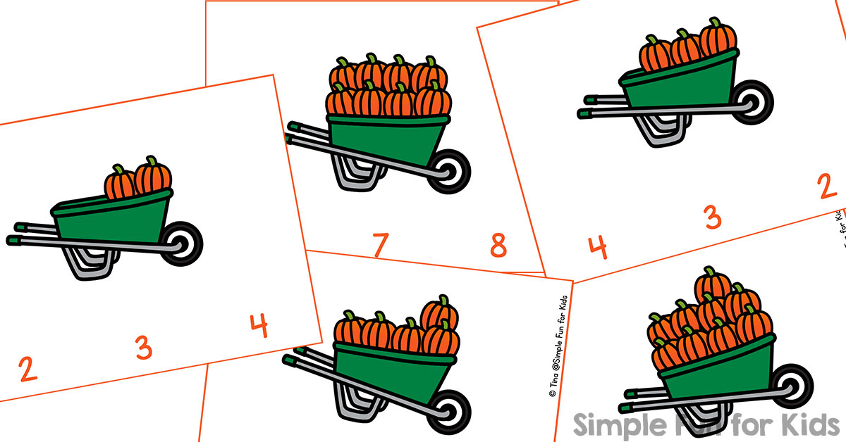 Pumpkin Counting Clip Cards - Simple Fun for Kids