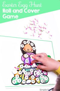 Easter Egg Hunt Roll and Cover Game - Simple Fun for Kids