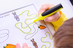Bunny Tracing Practice - Simple Fun for Kids