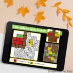 Digital Counting Cubes Fall Build and Count Challenge - Simple Fun for Kids