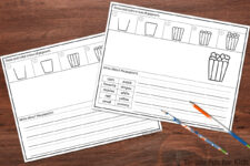 How To Draw Popcorn: Easy Step By Step Directed Drawing Guide - Simple ...