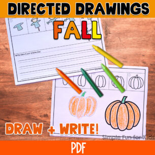 How To Draw Popcorn: Easy Step By Step Directed Drawing Guide - Simple ...