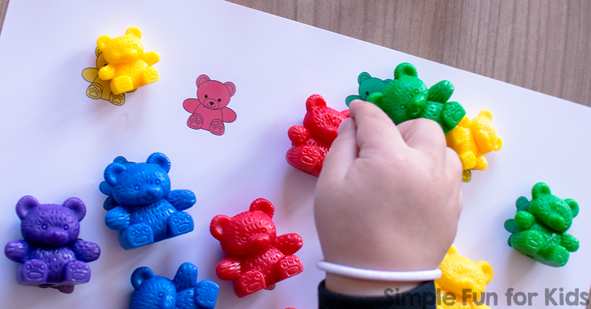 Rainbow Bears Listen and Cover Game for Toddlers - Simple Fun for Kids