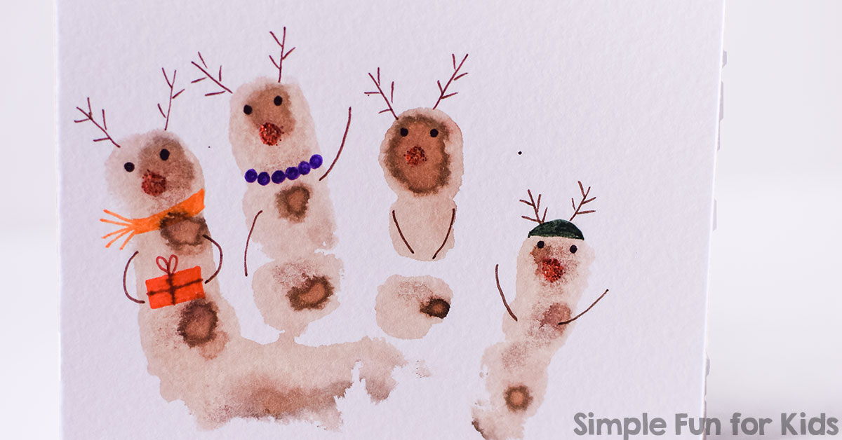 Reindeer Handprint Poem