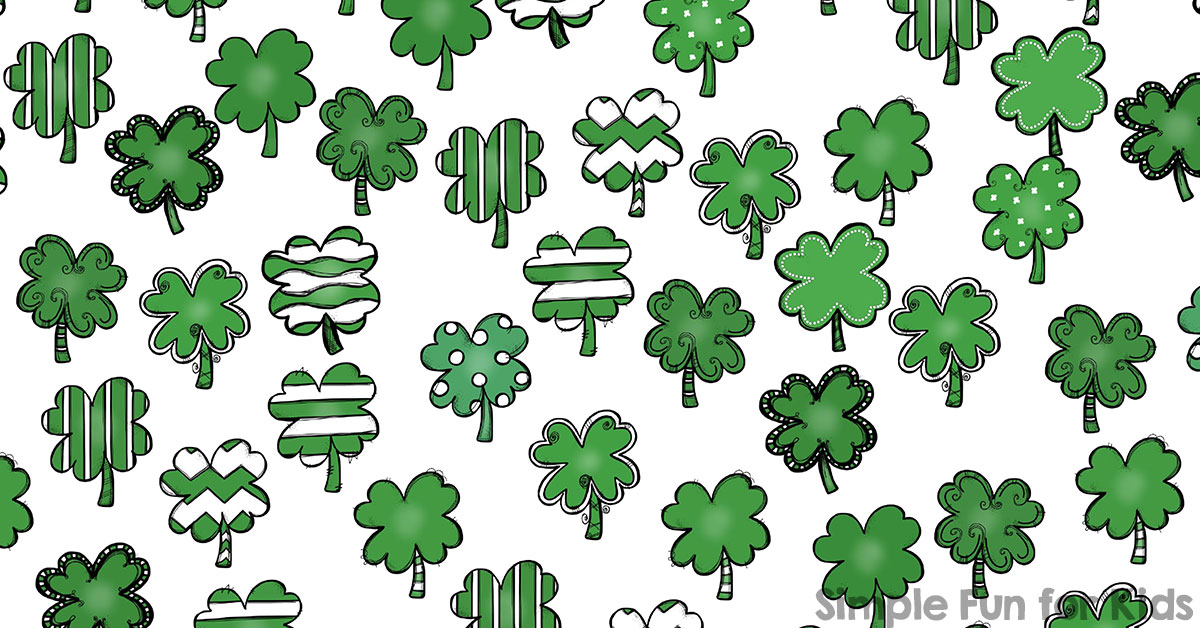 Shamrock I Spy Game Printable - Simple Fun for Kids